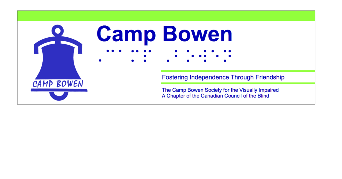 camp bowen banner – The Canadian Organization of the Blind and DeafBlind